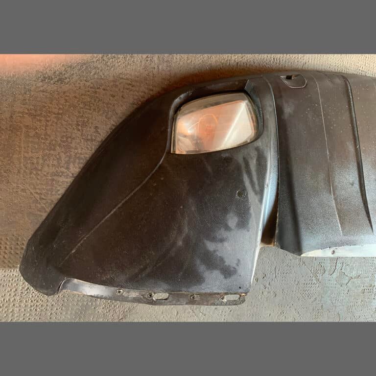 Porsche Cayenne 955 Front Spoiler with fog lights. Black color